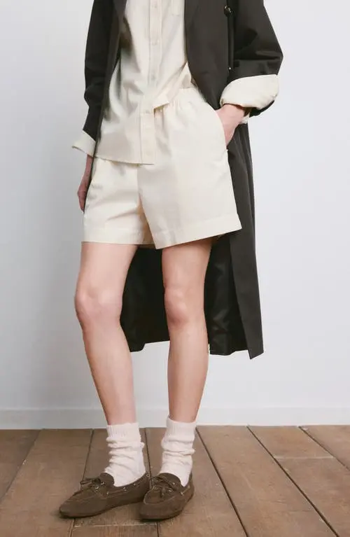 Mango Pull-on Cotton Shorts