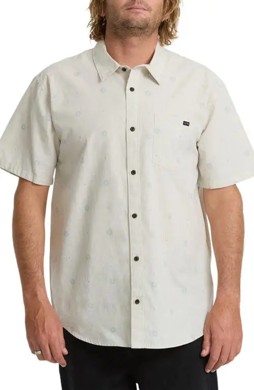 BILLABONG Sundays Short Sleeve Cotton Blend Button-up Shirt - Sandshell
