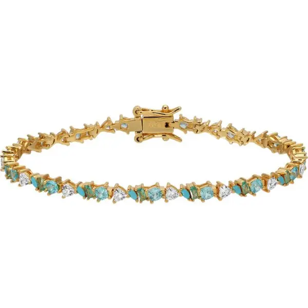 NATIVE GEM Vienna Opal Tennis Bracelet - Turquoise