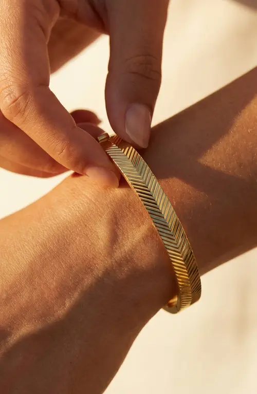 NATIVE GEM Plated Sunray Bangle Bracelet