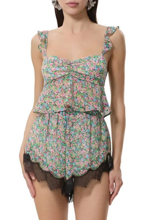 AFRM Aisha Floral Crop Top - Candy Ditsy