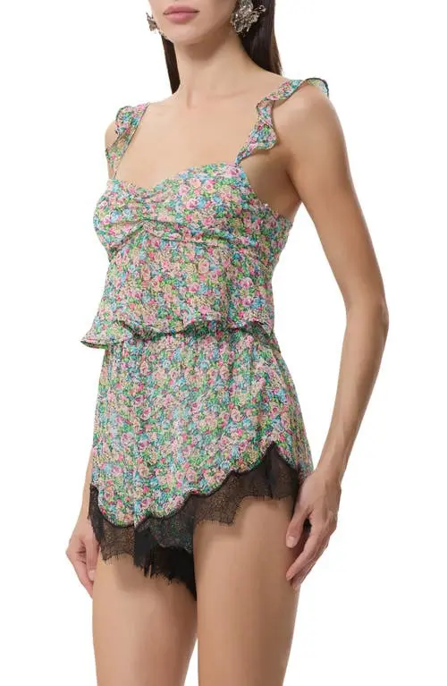 AFRM Aisha Floral Crop Top