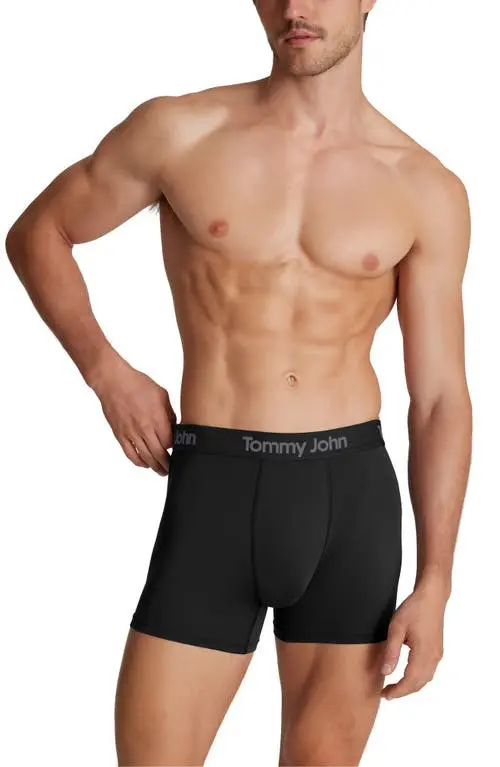 Tommy John 3-pack Air Cool Mesh Boxer Briefs - Black