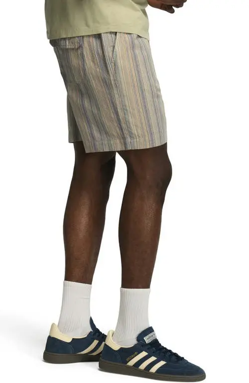 Lucky Brand Linen Blend Striped Shorts
