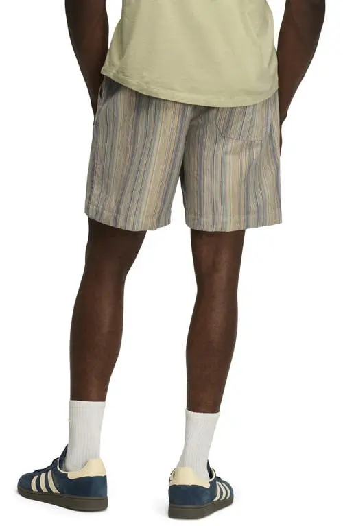 Lucky Brand Linen Blend Striped Shorts
