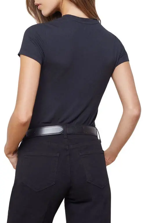 L'Agence Crewneck Short Sleeve T-shirt