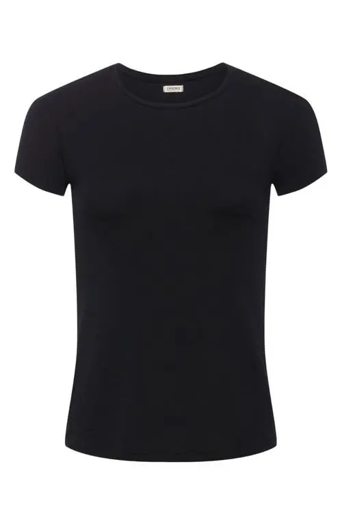 L'Agence Crewneck Short Sleeve T-shirt