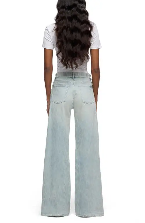 7 For All Mankind Lotta High-waist Wide-leg Jeans - Stripes