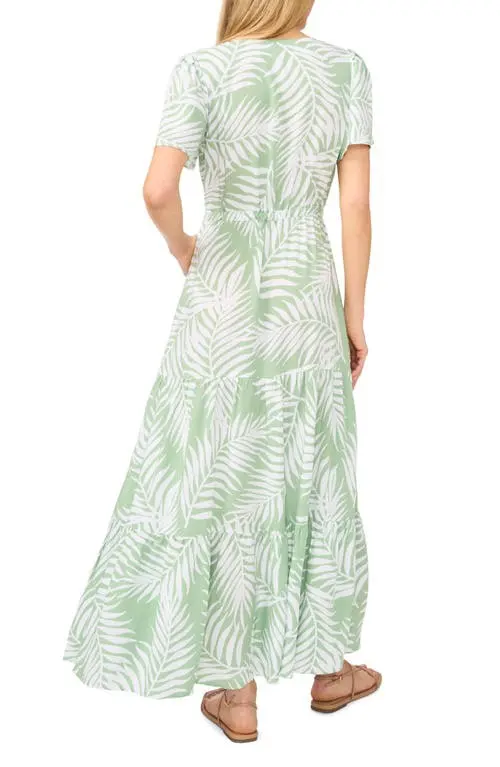 Vince Camuto Palm Print Maxi Dress