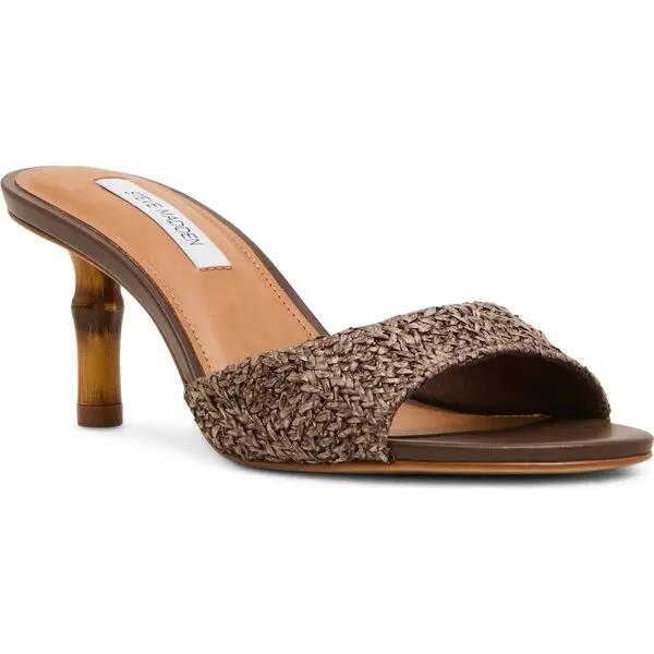 Steve Madden Kahlea Raffia Sandal - Brown Raffia
