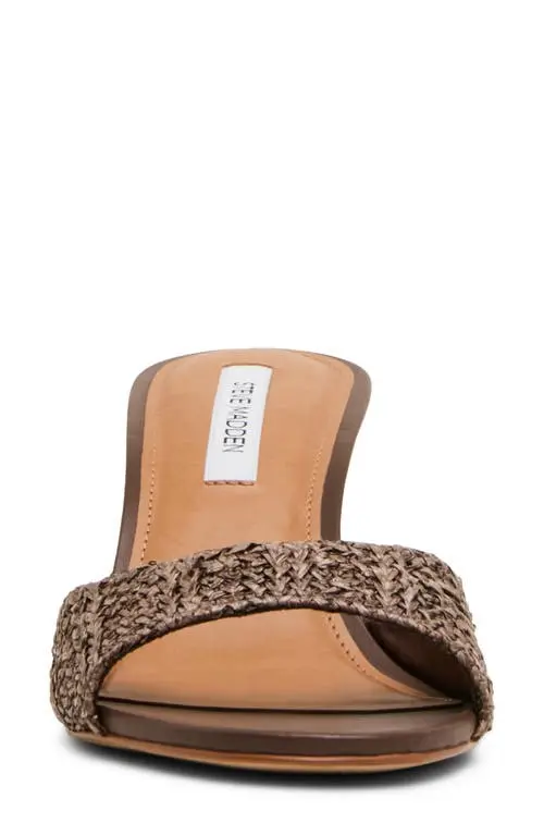 Steve Madden Kahlea Raffia Sandal - Brown Raffia
