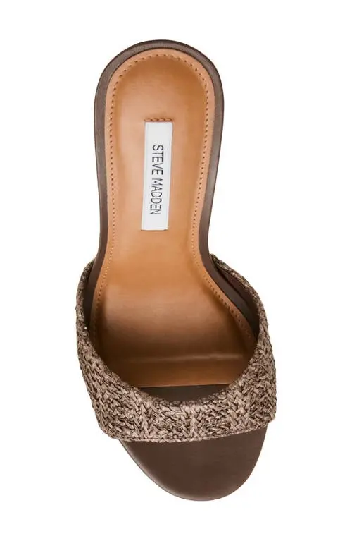 Steve Madden Kahlea Raffia Sandal - Brown Raffia