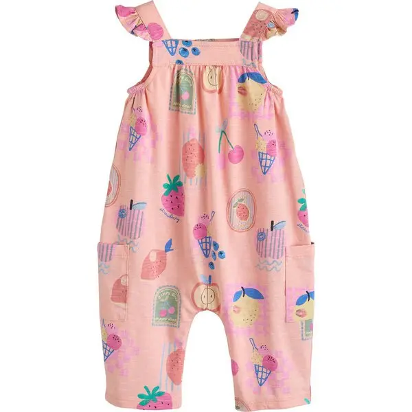 NEXT Fruit Print Cotton Romper - Pink