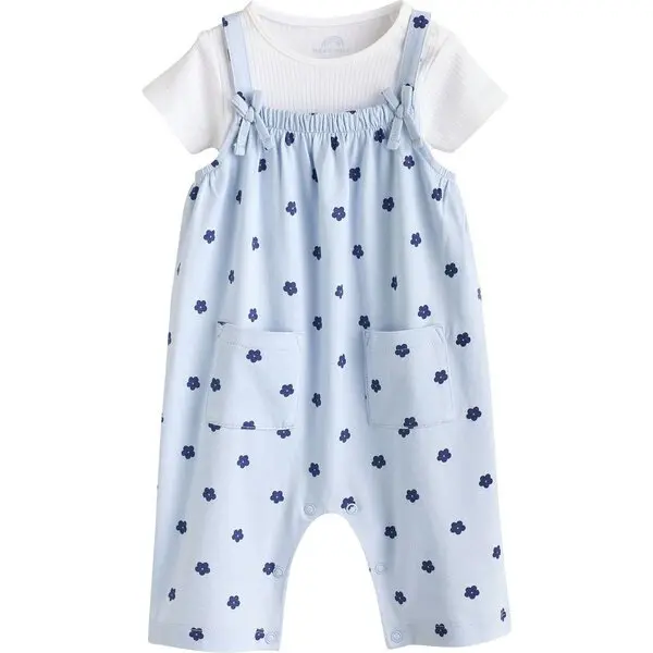 NEXT Flower Romper And Bodysuit Set - Blue