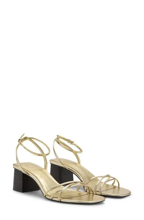 Mango Ankle Strap Sandal - Gold