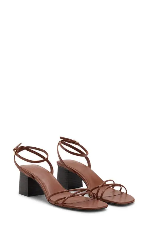 Mango Ankle Strap Sandal - Leather