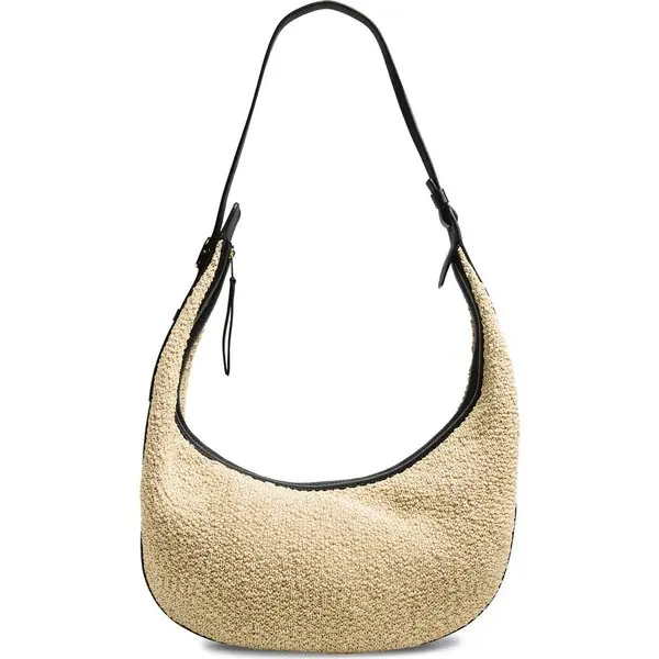 Khaite Augustina Hobo Bag - 367 Black/natural