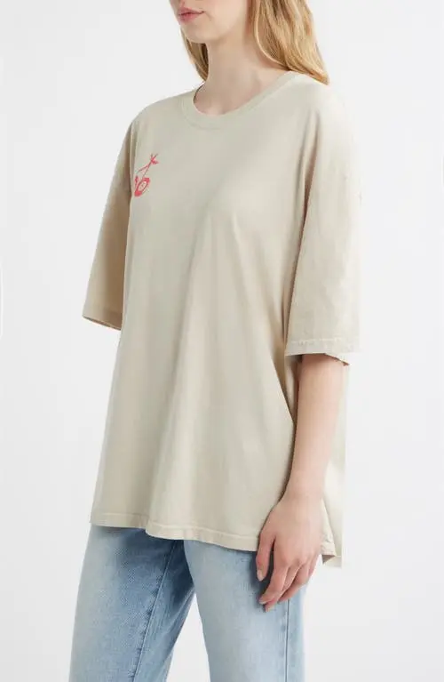 Junk Food 8 Ball Cherries Oversized Cotton Graphic T-shirt