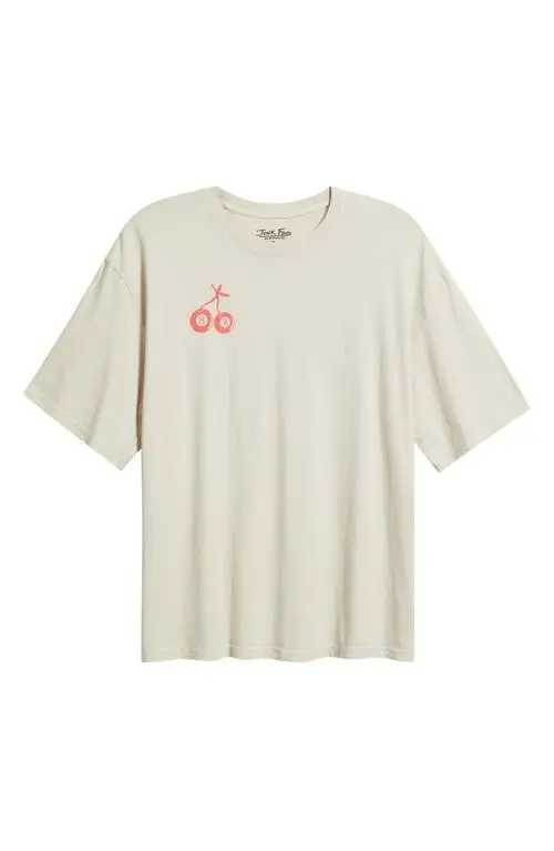 Junk Food 8 Ball Cherries Oversized Cotton Graphic T-shirt