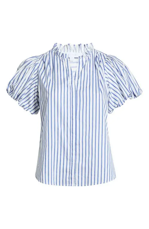 SUGARLIPS Striped Puff Sleeve Top