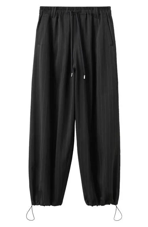 Mango Pinstripe Balloon Pants