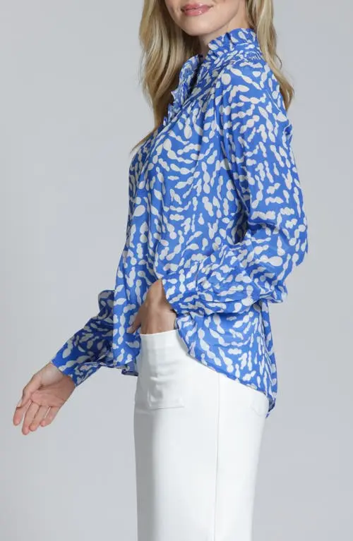 APNY Ruffle Placket Top