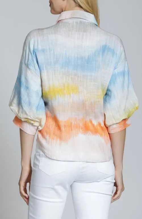 APNY Blouson Sleeve Button-up Shirt