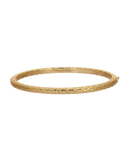 NATIVE GEM Bali Bangle Bracelet - Gold