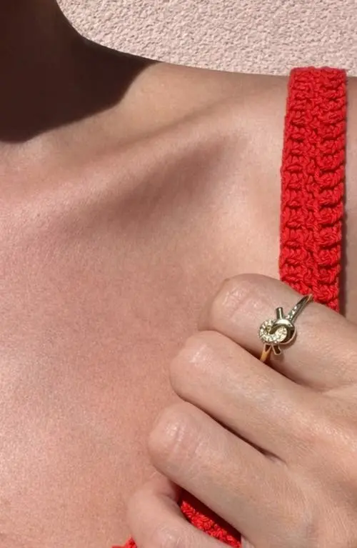 NATIVE GEM Love Knot Ring