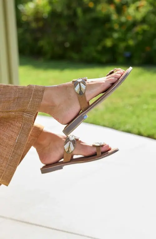 Seychelles Cherry Beaded Toe Ring Sandal