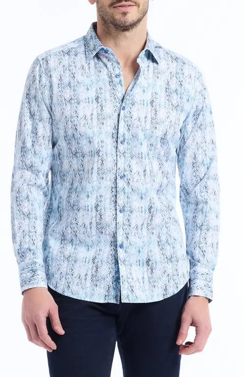Robert Graham Alahmar Classic Fit Stretch Button-up Shirt - Light Blue