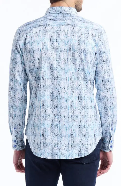 Robert Graham Alahmar Classic Fit Stretch Button-up Shirt - Light Blue
