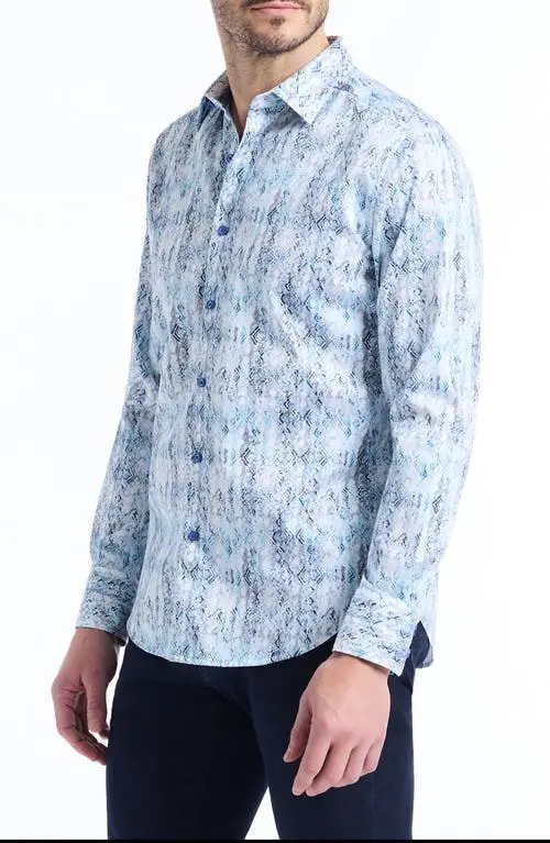 Robert Graham Alahmar Classic Fit Stretch Button-up Shirt - Light Blue