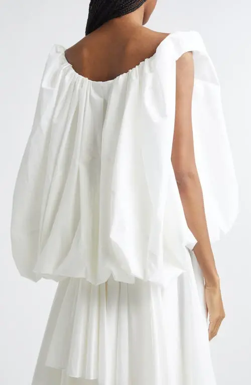 Jacquemus Lavande Draped Bouffant Top