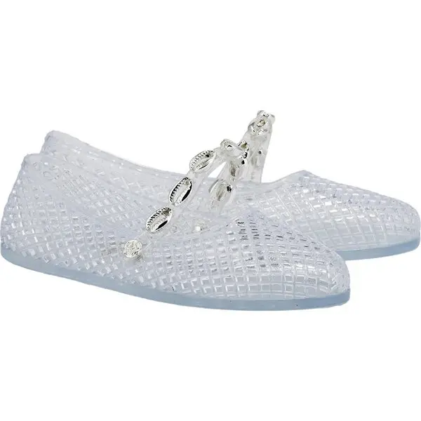 ANCIENT GREEK SANDALS Iro Shells Jelly Flat - Clear