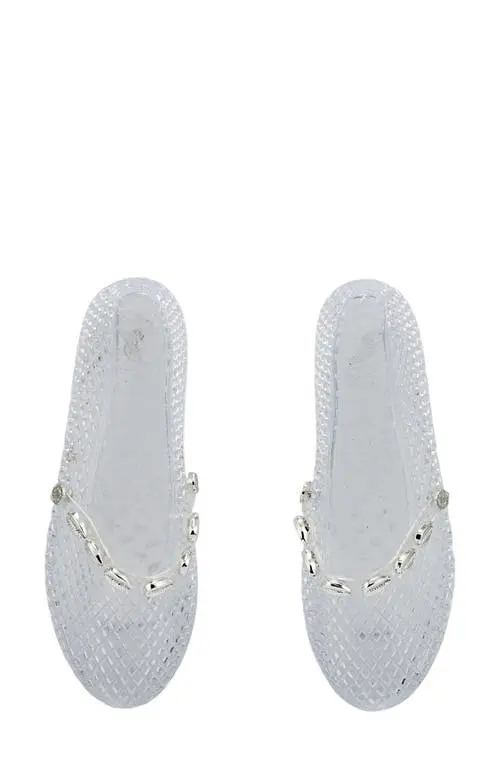 ANCIENT GREEK SANDALS Iro Shells Jelly Flat - Clear