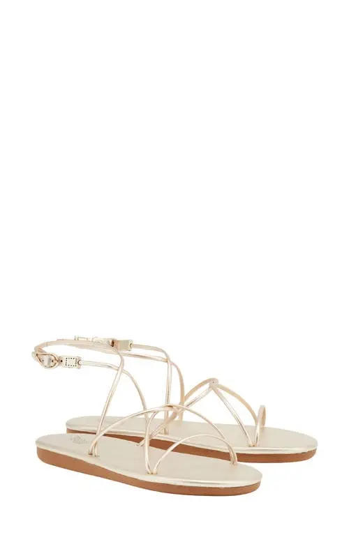 ANCIENT GREEK SANDALS Pixida Strappy Sandal - Platinum