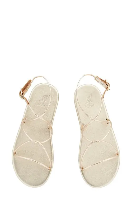 ANCIENT GREEK SANDALS Pixida Strappy Sandal - Platinum