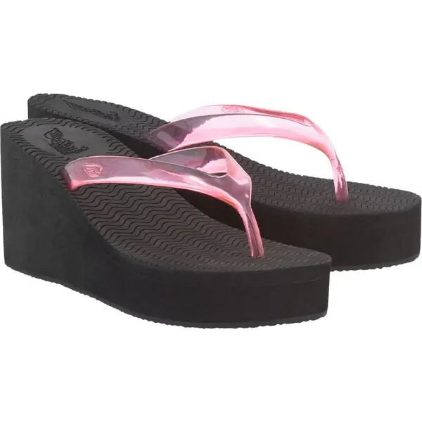 ANCIENT GREEK SANDALS Etheria Platform Wedge Flip Flop - Pink