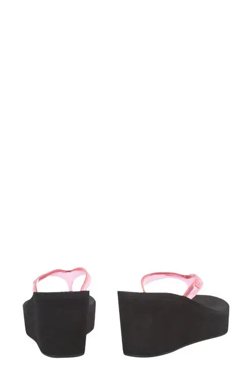 ANCIENT GREEK SANDALS Etheria Platform Wedge Flip Flop - Pink