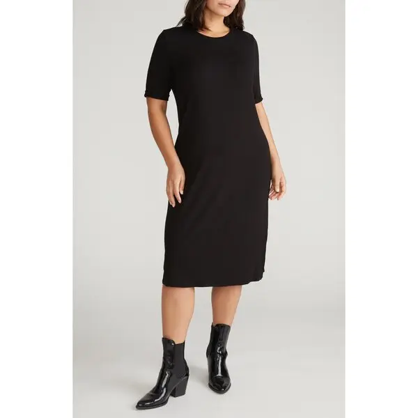 Universal Standard Lily Liquid Jersey Dress - Black