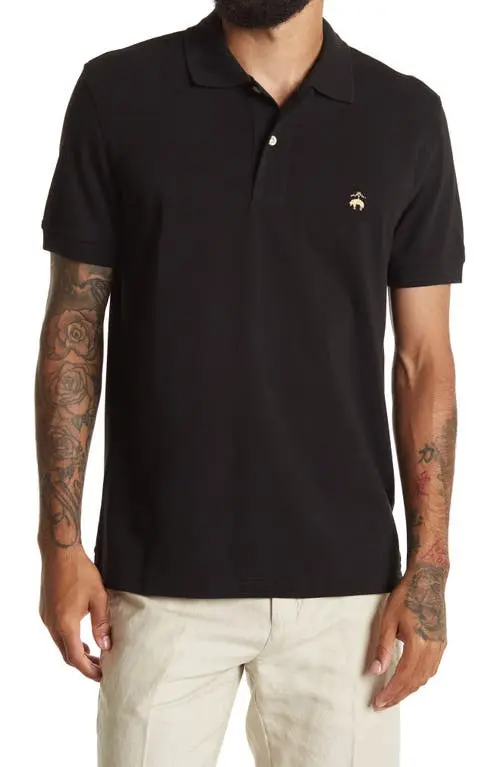 Brooks Brothers Slim Fit Stretch Cotton Piqué Polo - Meteorite
