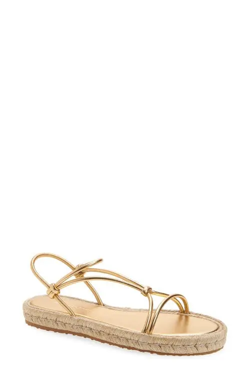GIANVITO ROSSI Espadrille Flat Sandal - Mekong Naturale