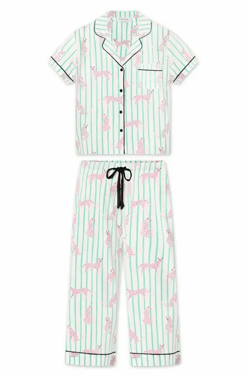 PJ Salvage Whimsy Print Pajamas - Mint