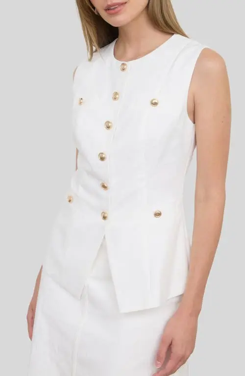 ZOE AND CLAIRE Button-up Vest