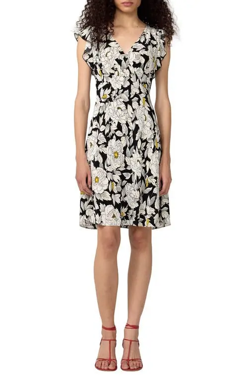 Diane Von Furstenberg Manuella Floral Dress - Biba Rose Black