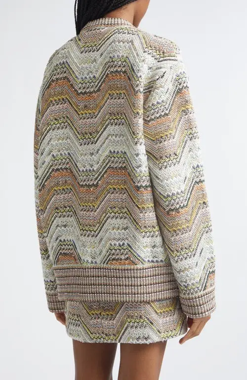 Missoni Metallic Zigzag Sequin Cardigan