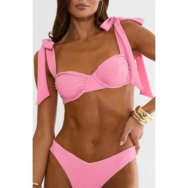 Beach Riot Drea Underwire Bikini Top - Shoreline Pink Shine