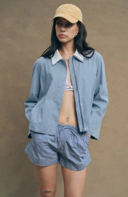 MAUDE CLUB Milton Cotton Gingham Jacket