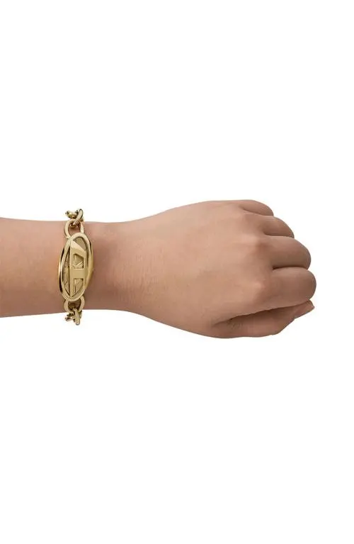 DIESEL® D-era Oval Tone Bracelet Watch - Gold